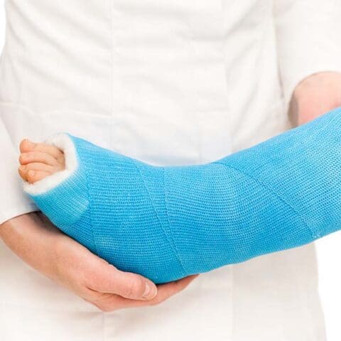 Removable Cast, brace, splint, boot for limb injuries and fractures